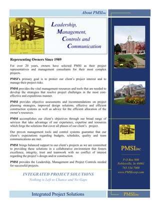 Owners Representation On Capital Projects | PDF
