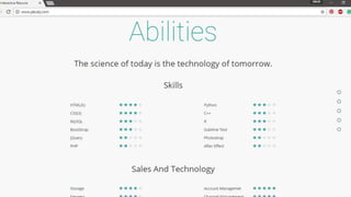 Own interactive resume | PPT