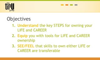 Own It! Your LIfe and Your Career | PPT