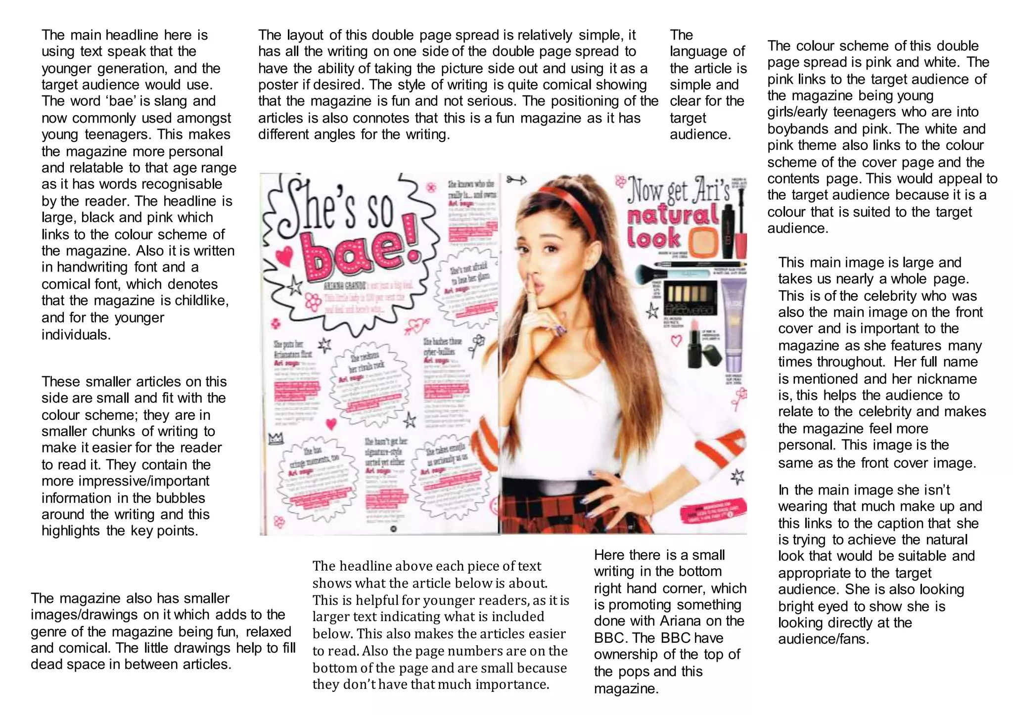 Own magazine double page spread | PPT