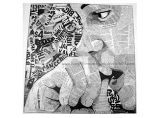 Own portrait collaged head | PPTX