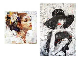 Own portrait collaged head | PPTX