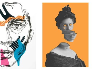 Own portrait collaged head | PPTX