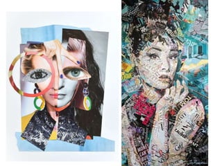 Own portrait collaged head | PPTX