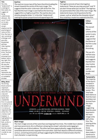 Undermind poster analysis | DOCX