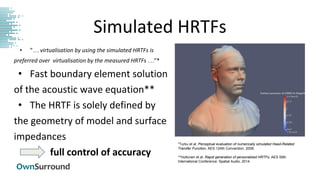 OwnSurround HRTF Service for Professionals | PPT