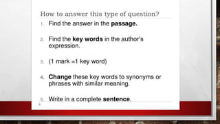 Own words questions | PPT