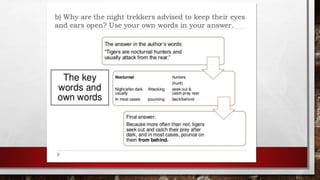 Own words questions | PPT