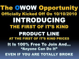 O W O W Opportunity Power Point(2) | PPT