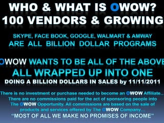 O W O W Opportunity Power Point(2) | PPT