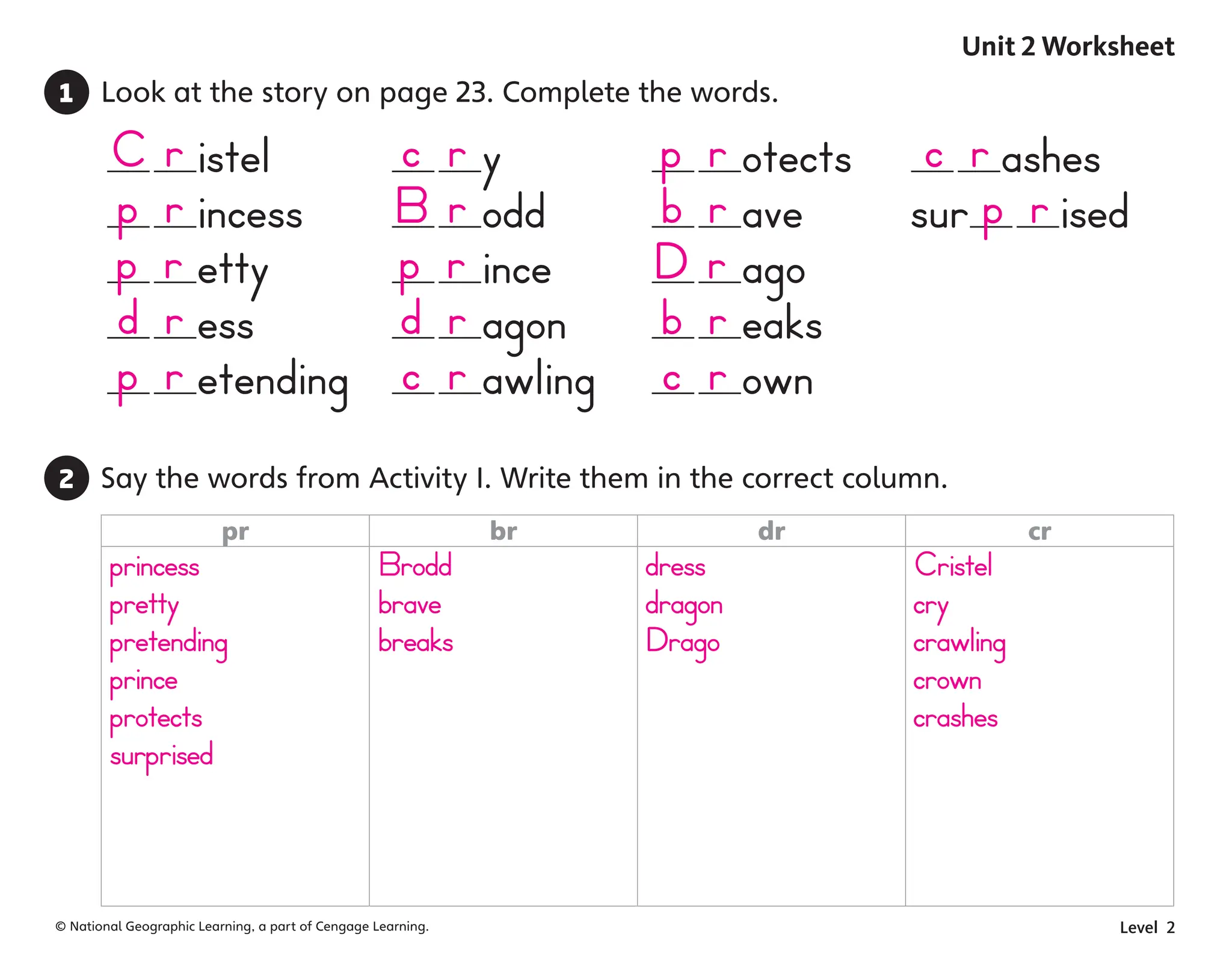 owphonics2_worksheet_answerkey.pdf learn phonics | PPT