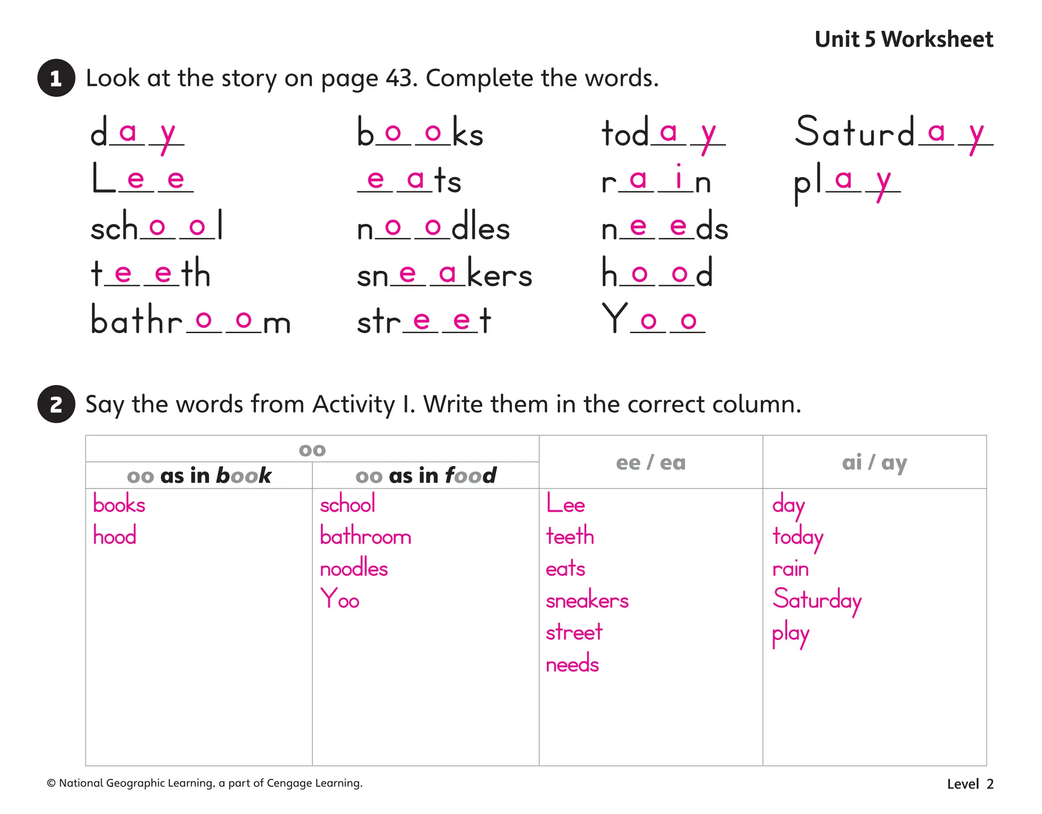 owphonics2_worksheet_answerkey.pdf learn phonics | PPT