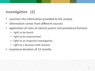 Overview of protection against reprisal regime | PPTX