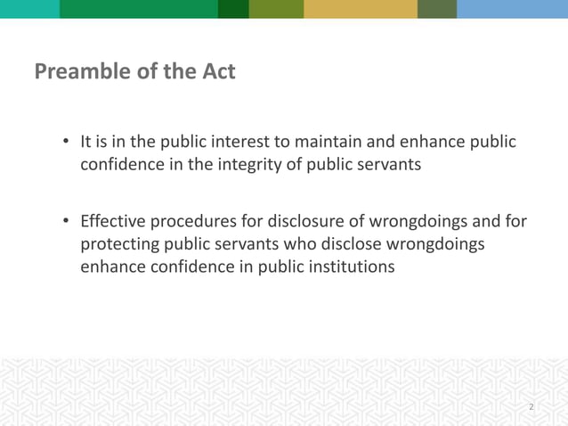 Overview of protection against reprisal regime | PPTX