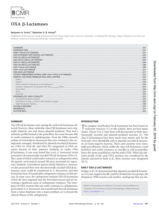 Oxa beta-lactamases-241.full | Infectious Diseases | Diseases and ...