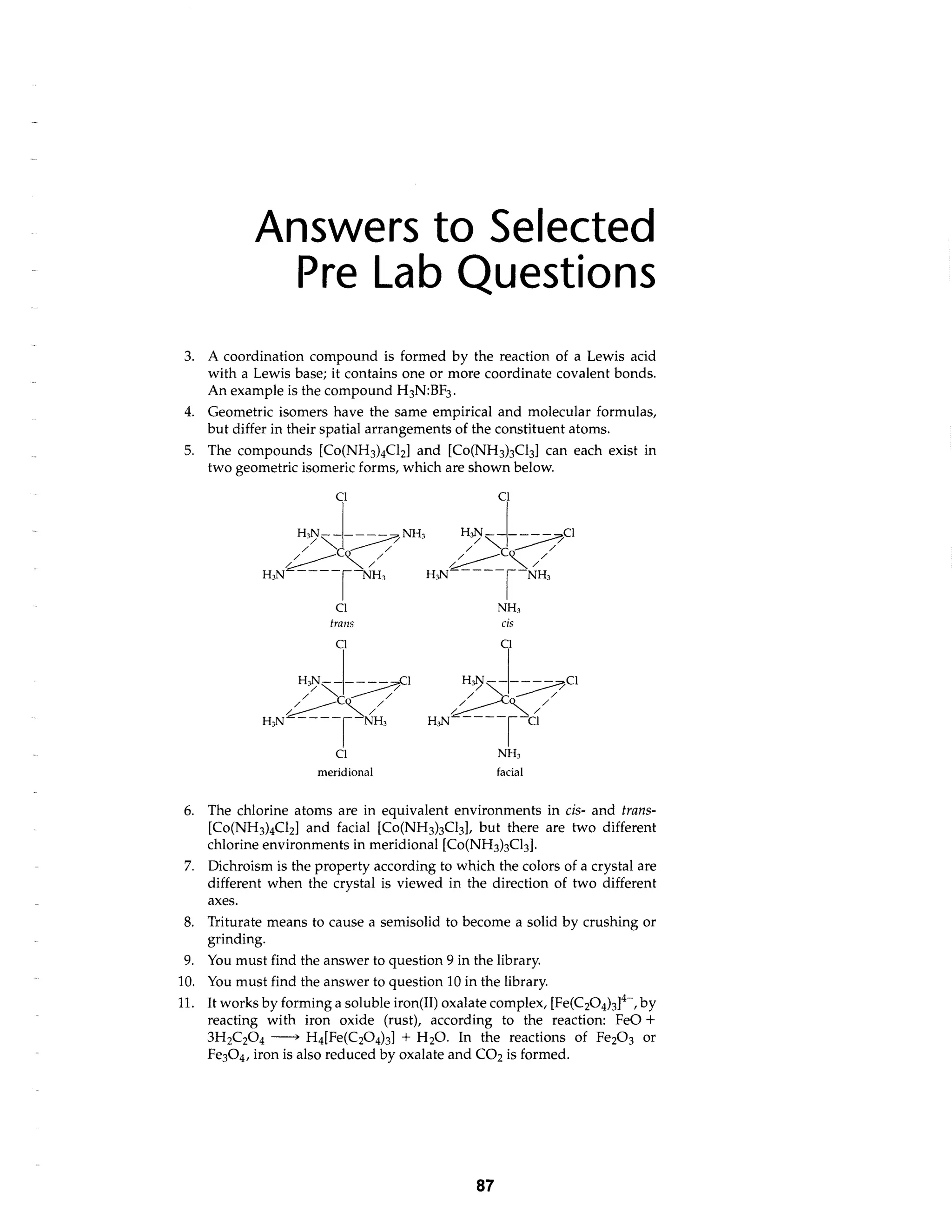 Oxalate complexes | PDF