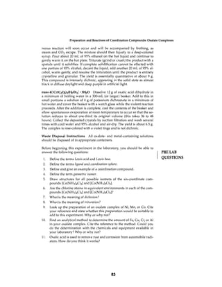 Oxalate complexes | PDF