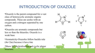 Oxazole synthesis. reaction and medicinal uses | PPTX