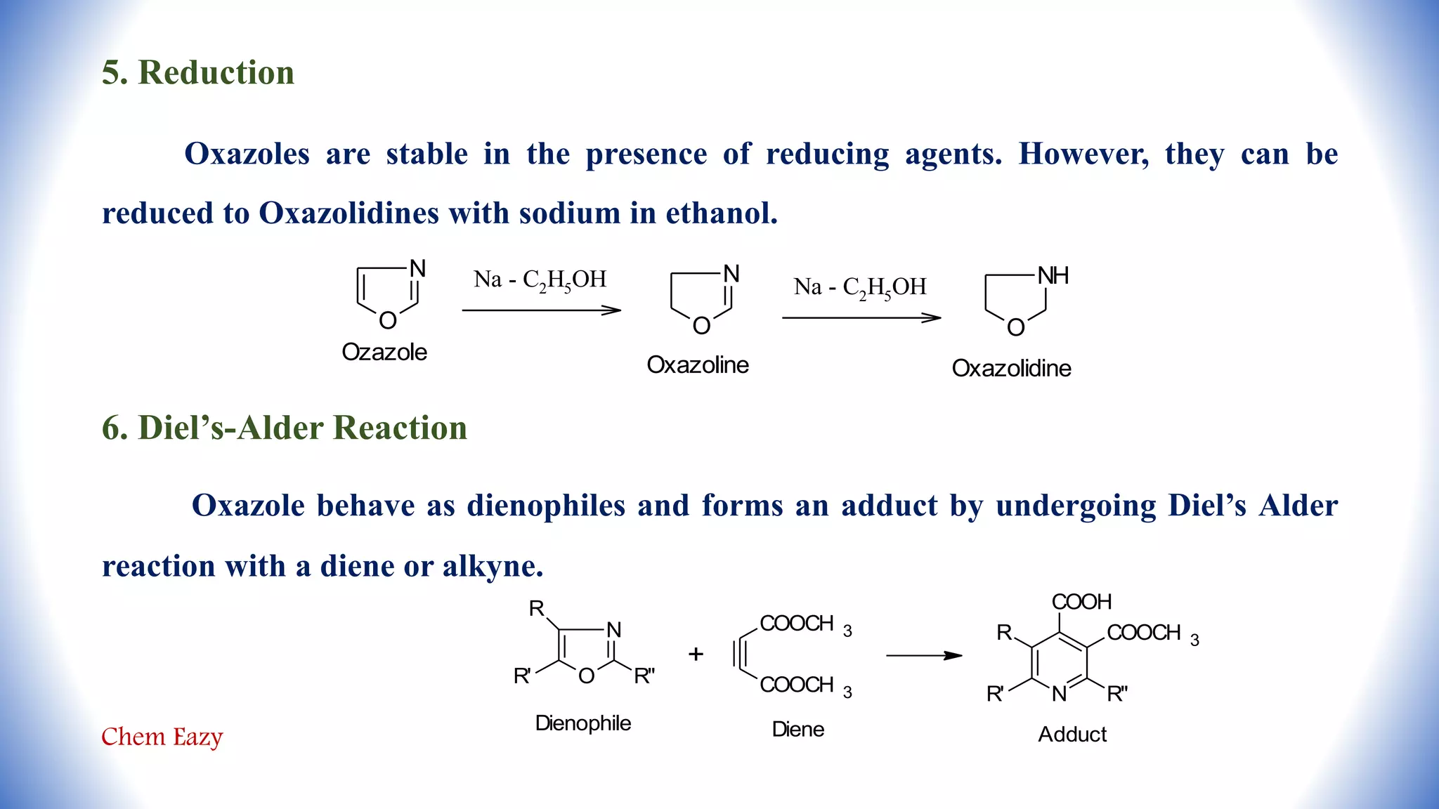 Oxazole - Synthesis of Oxazole - Reactions of Oxazole - Medicinal uses ...