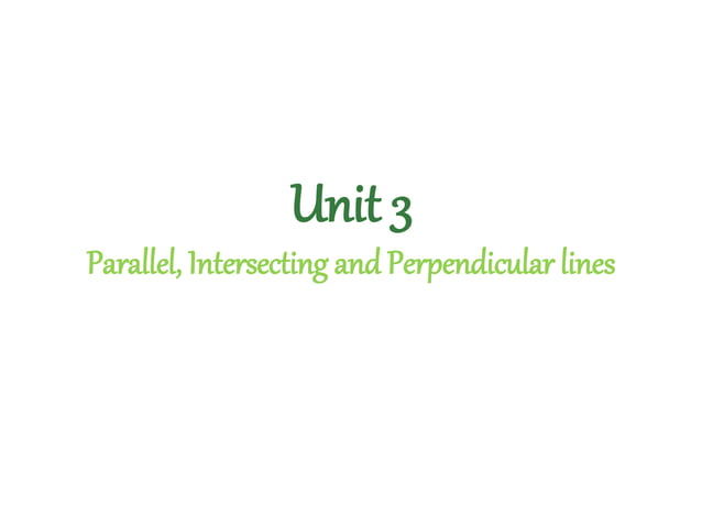 U2 l2 perp lines | PPT