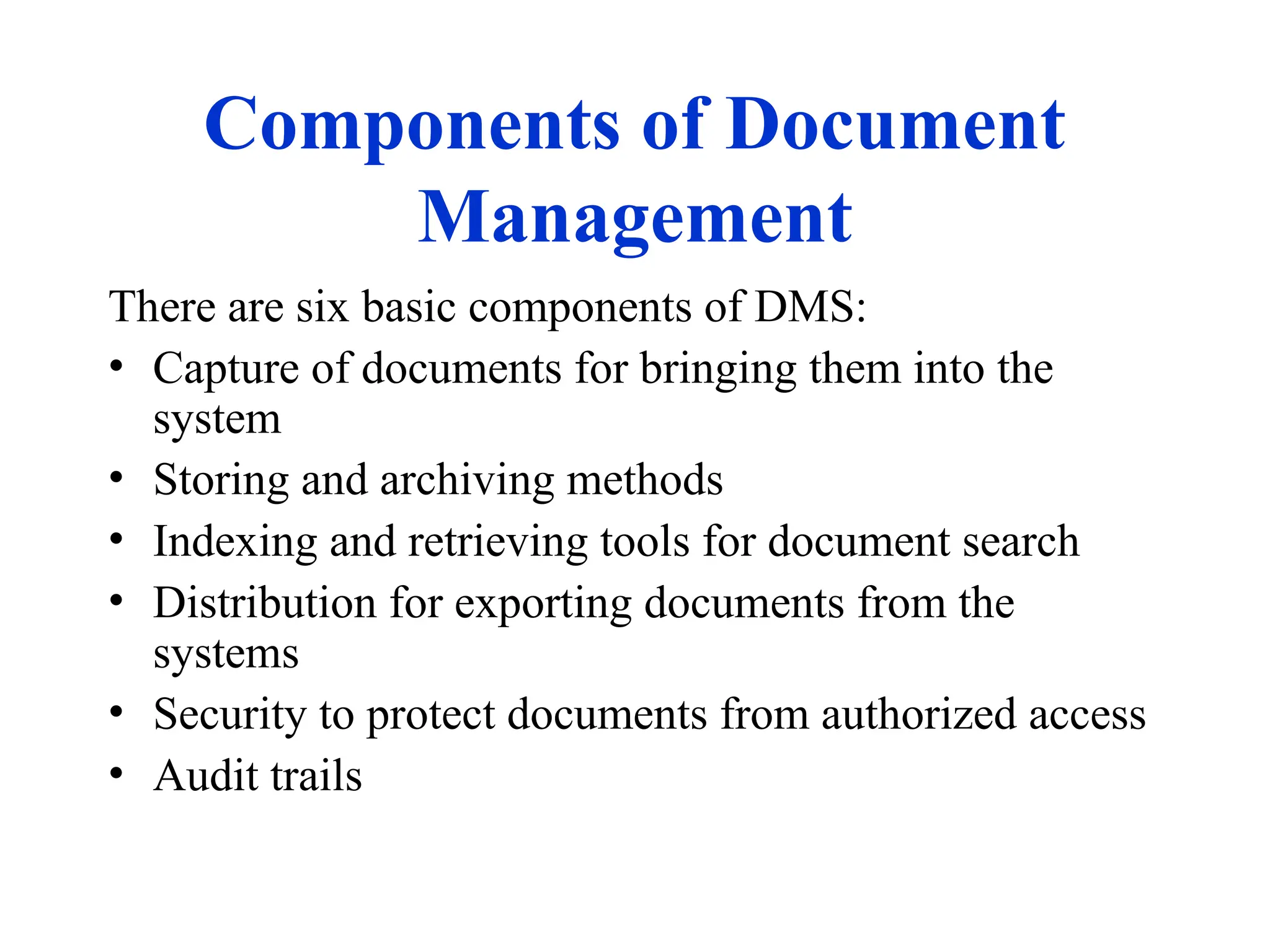 Document Management System (DMS) Features and the usage | PPT