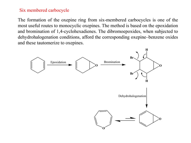 Seven membered heterocycles-Oxepines & thiepines | PPTX | Chemistry | Science