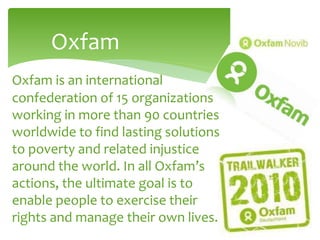 Oxfam | PPTX