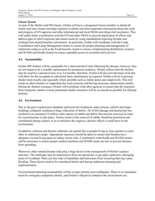 Oxfam petionville shelter & nfi proposal | PDF