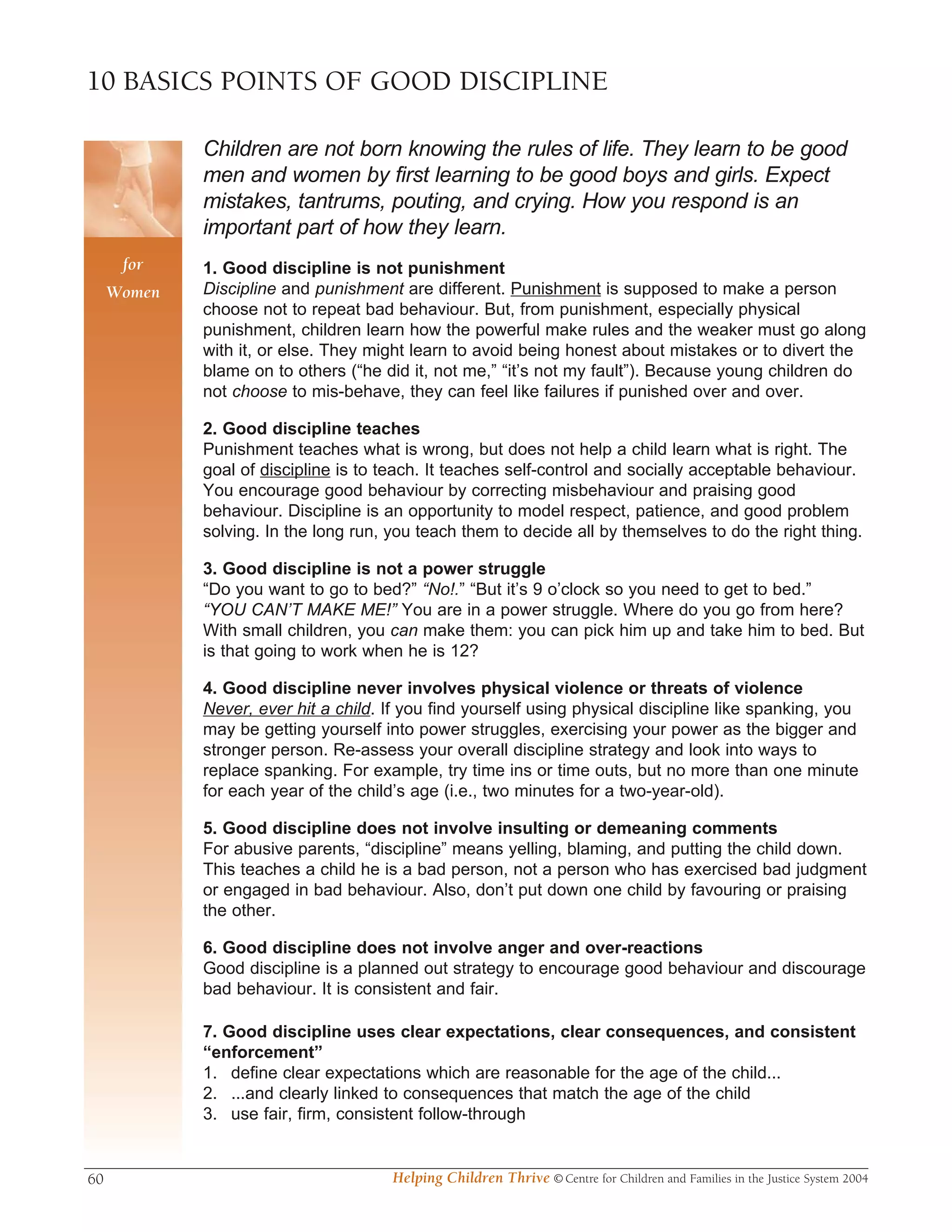 10 basics points of good discipline | PDF