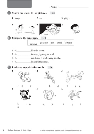 Oxford-Discover-1-Unit-2 cambridge ODCAM | PDF