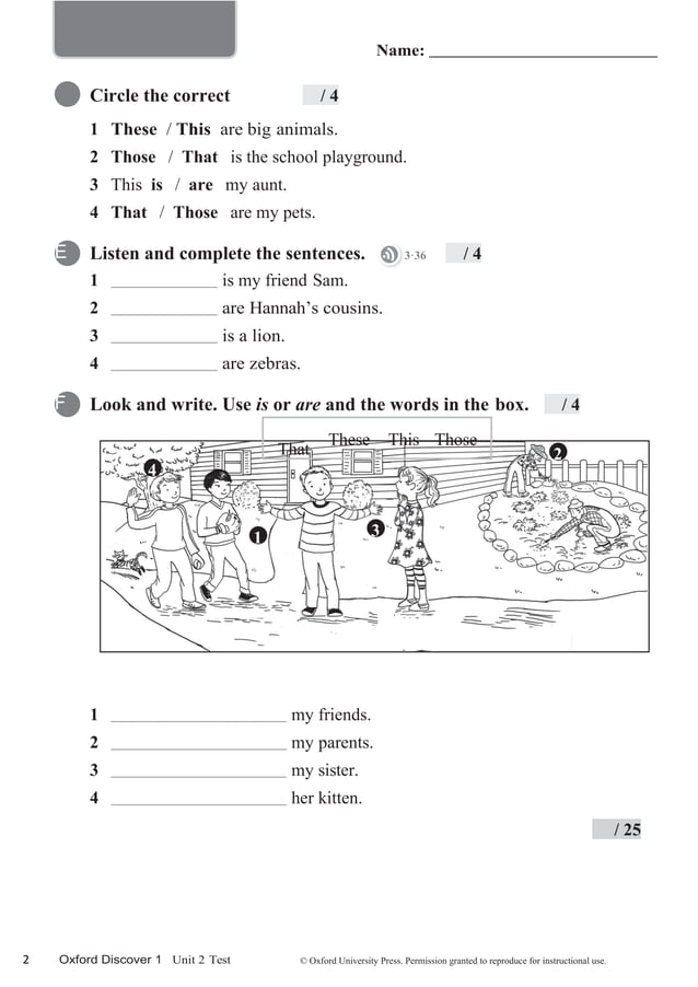 Oxford-Discover-1-Unit-2 cambridge ODCAM | PDF