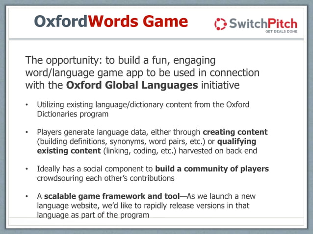 Oxford Word Game Presentation | PPT