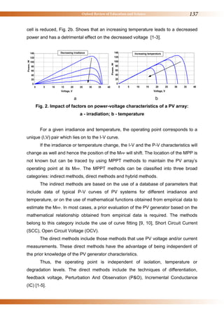 Methods of Widely-Adopted Maximum Power Point Tracking Control for ...