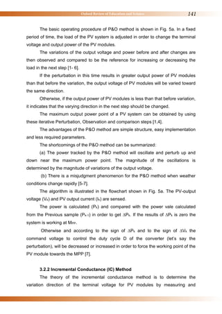 Methods of Widely-Adopted Maximum Power Point Tracking Control for ...