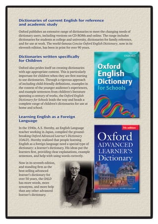 Oxford and the_dictionary | PDF
