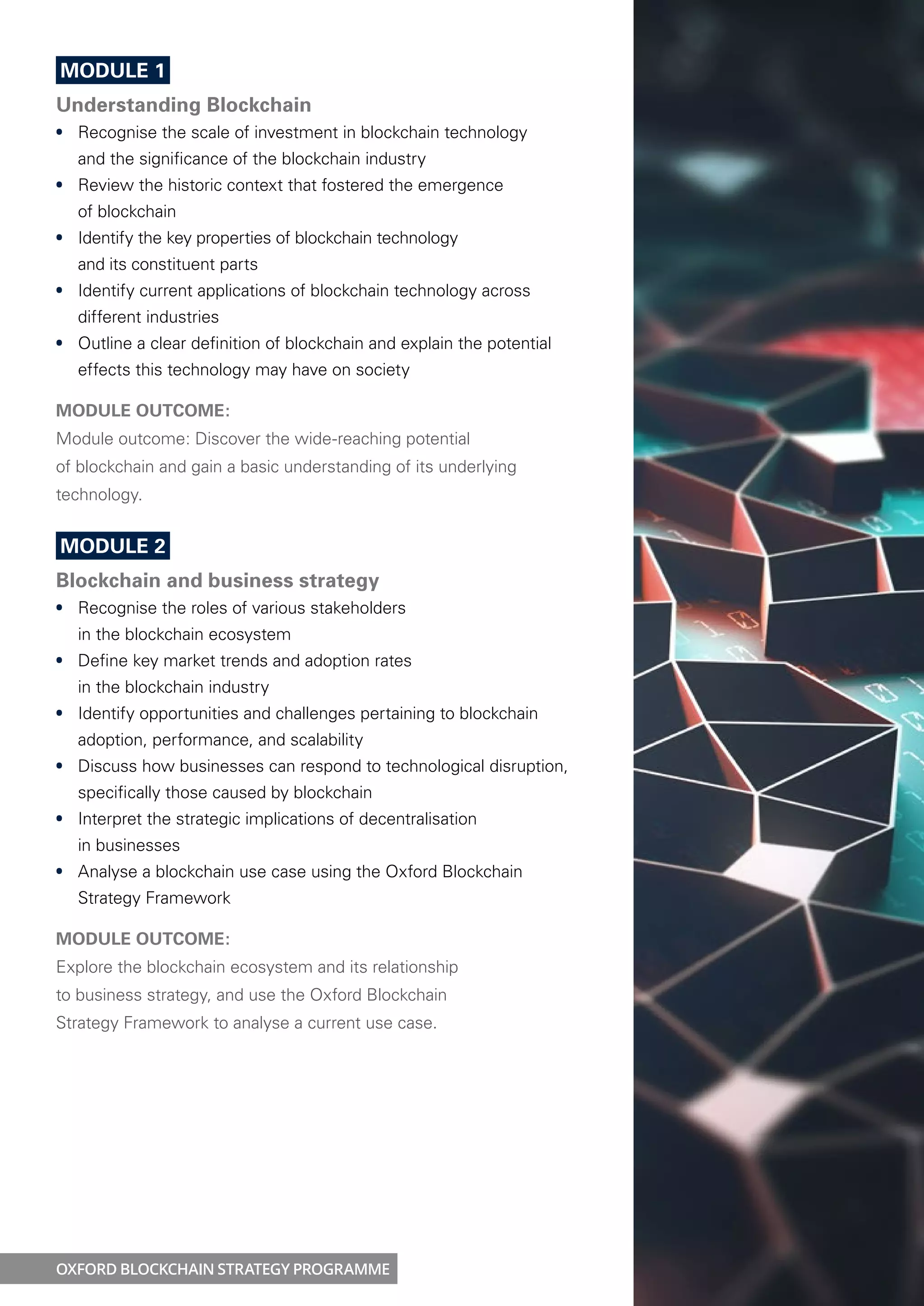 Oxford blockchain module_breakdown | PDF