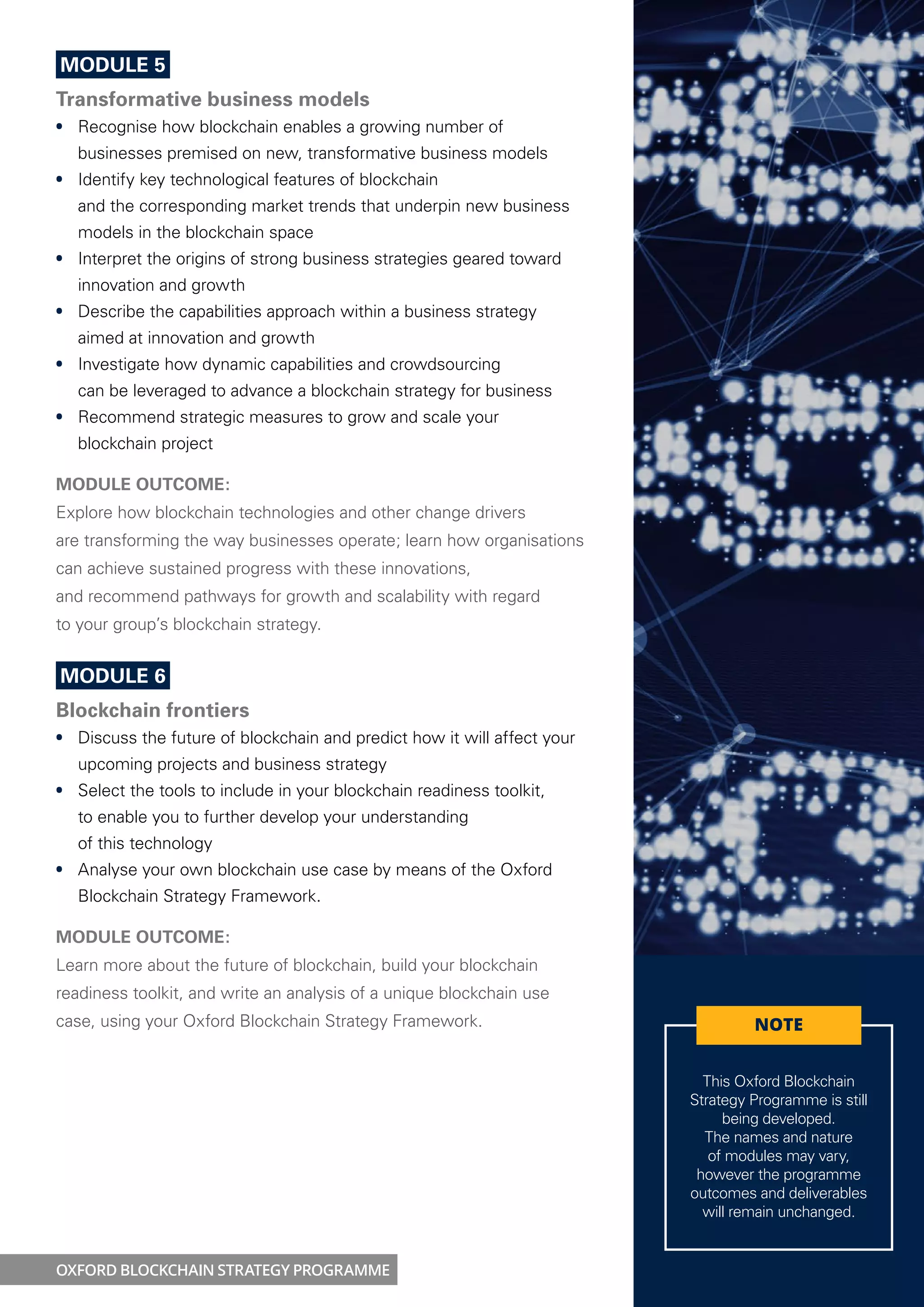 Oxford blockchain module_breakdown | PDF