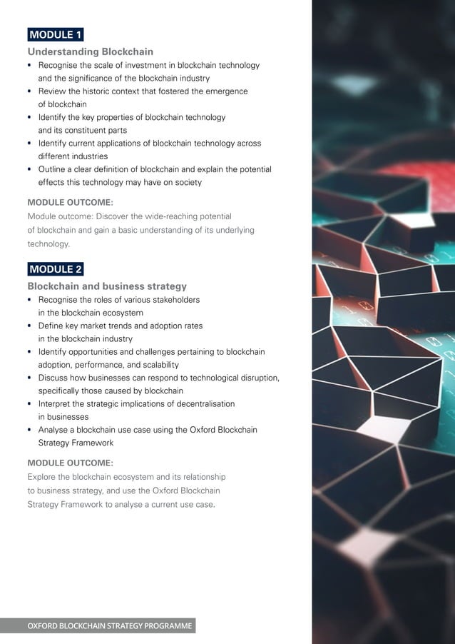Oxford blockchain module_breakdown | PDF