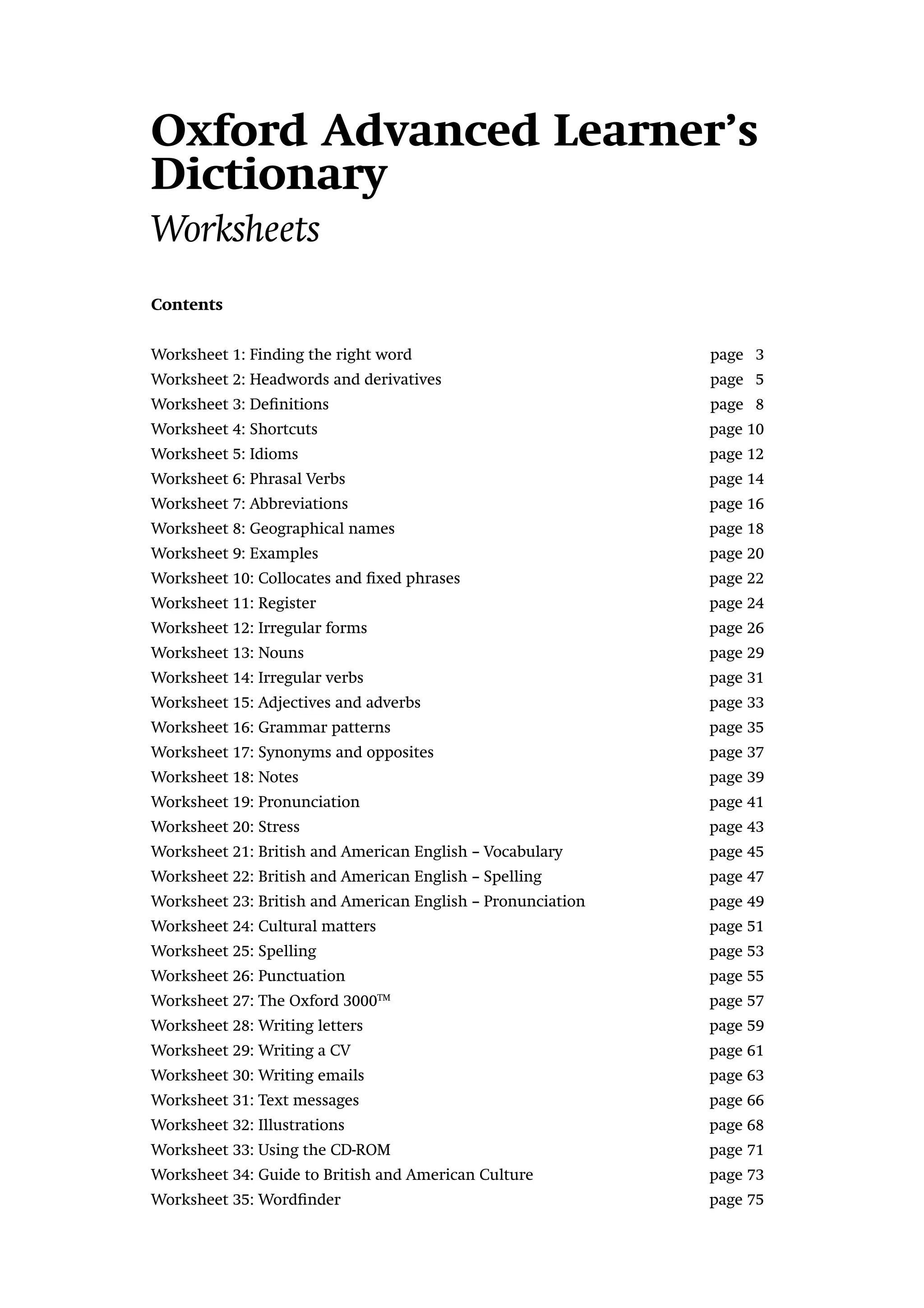 Oxford Dictionary Pdf