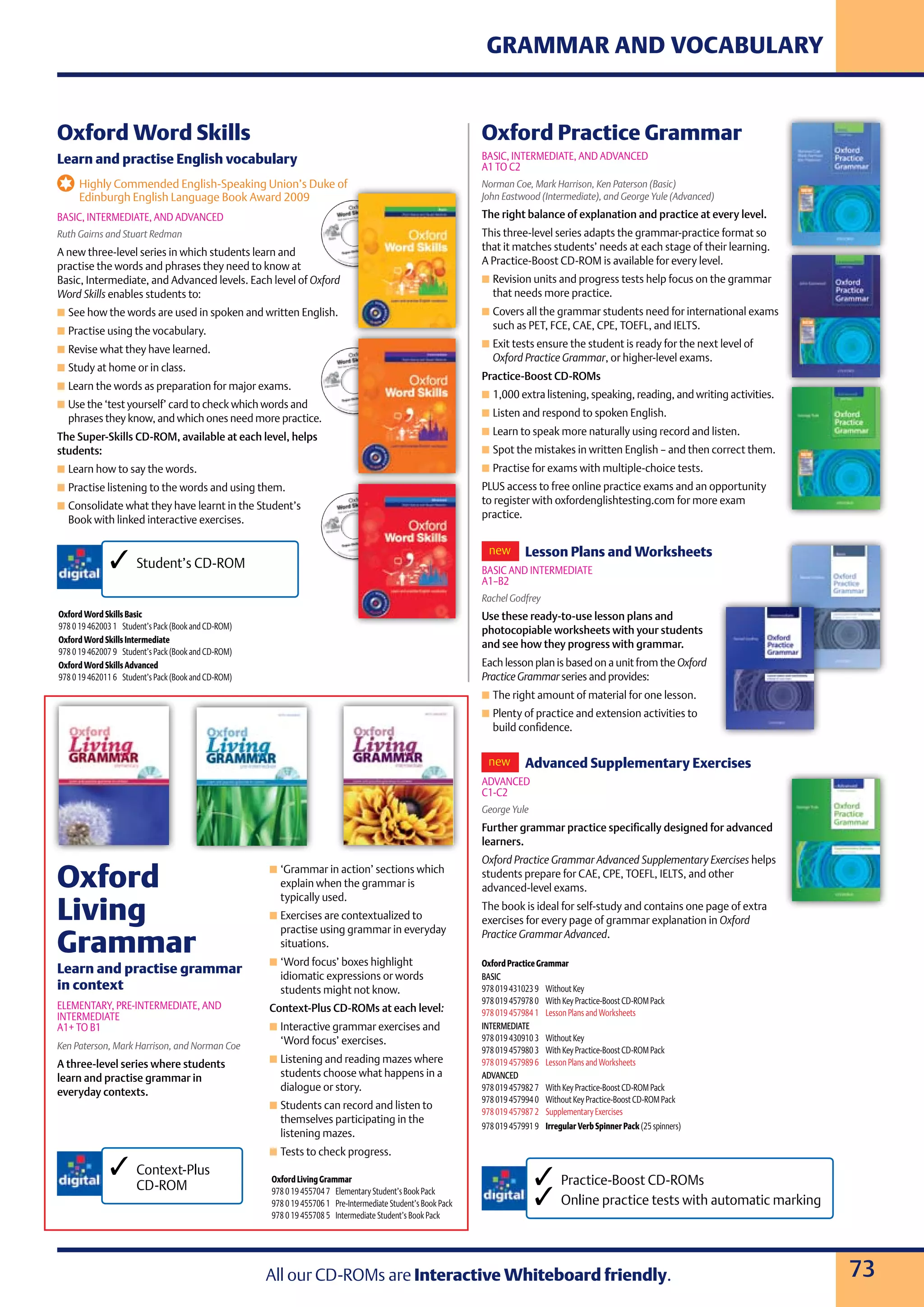 Oxford Grammar And Vocabulary | PDF