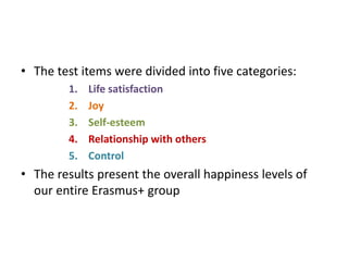 Oxford happiness questionnaire results 2017 | PPT