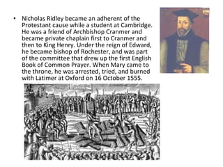 Oxford martyrs | PPT