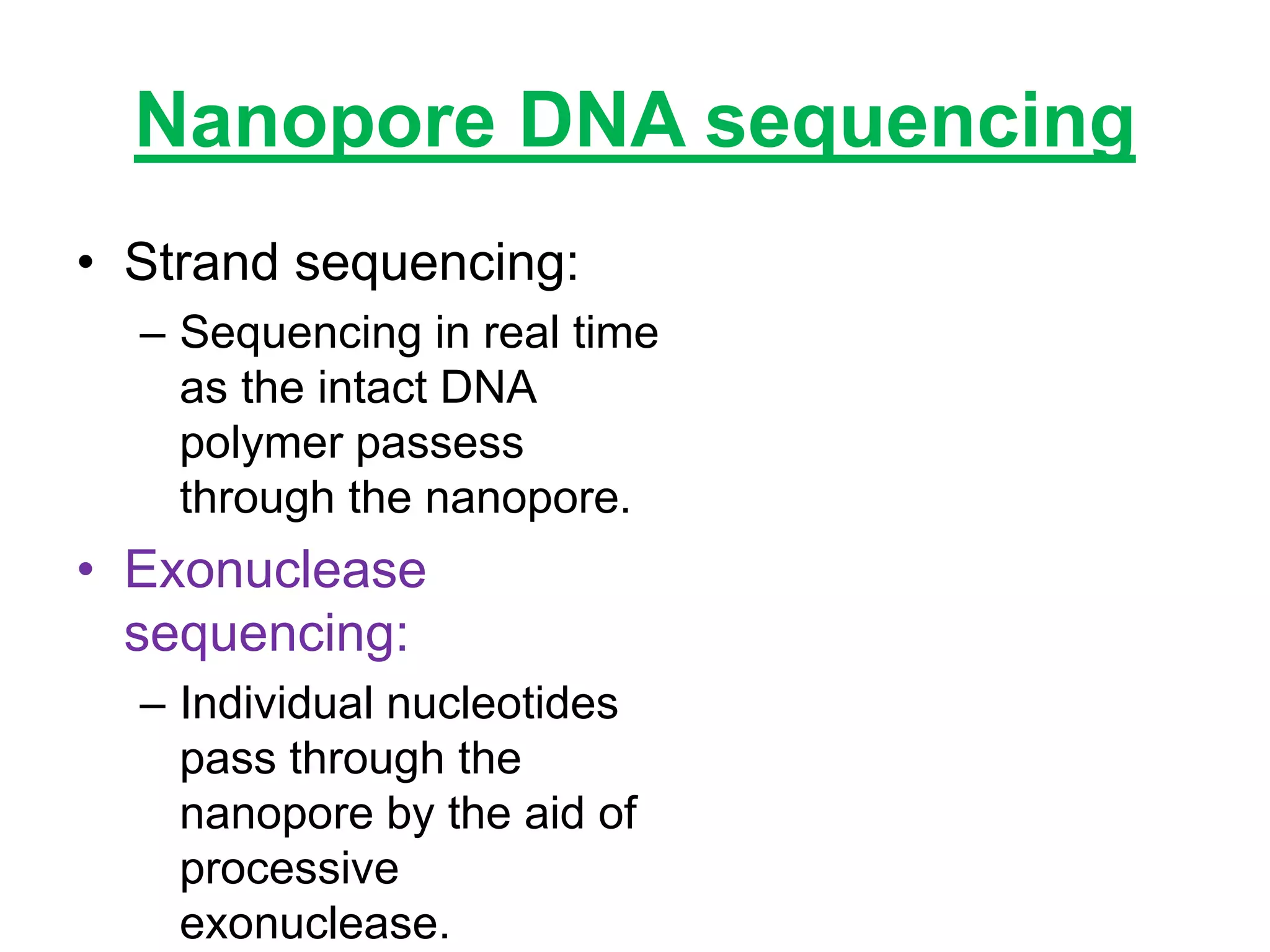 Oxford nanopore sequencing | PPTX