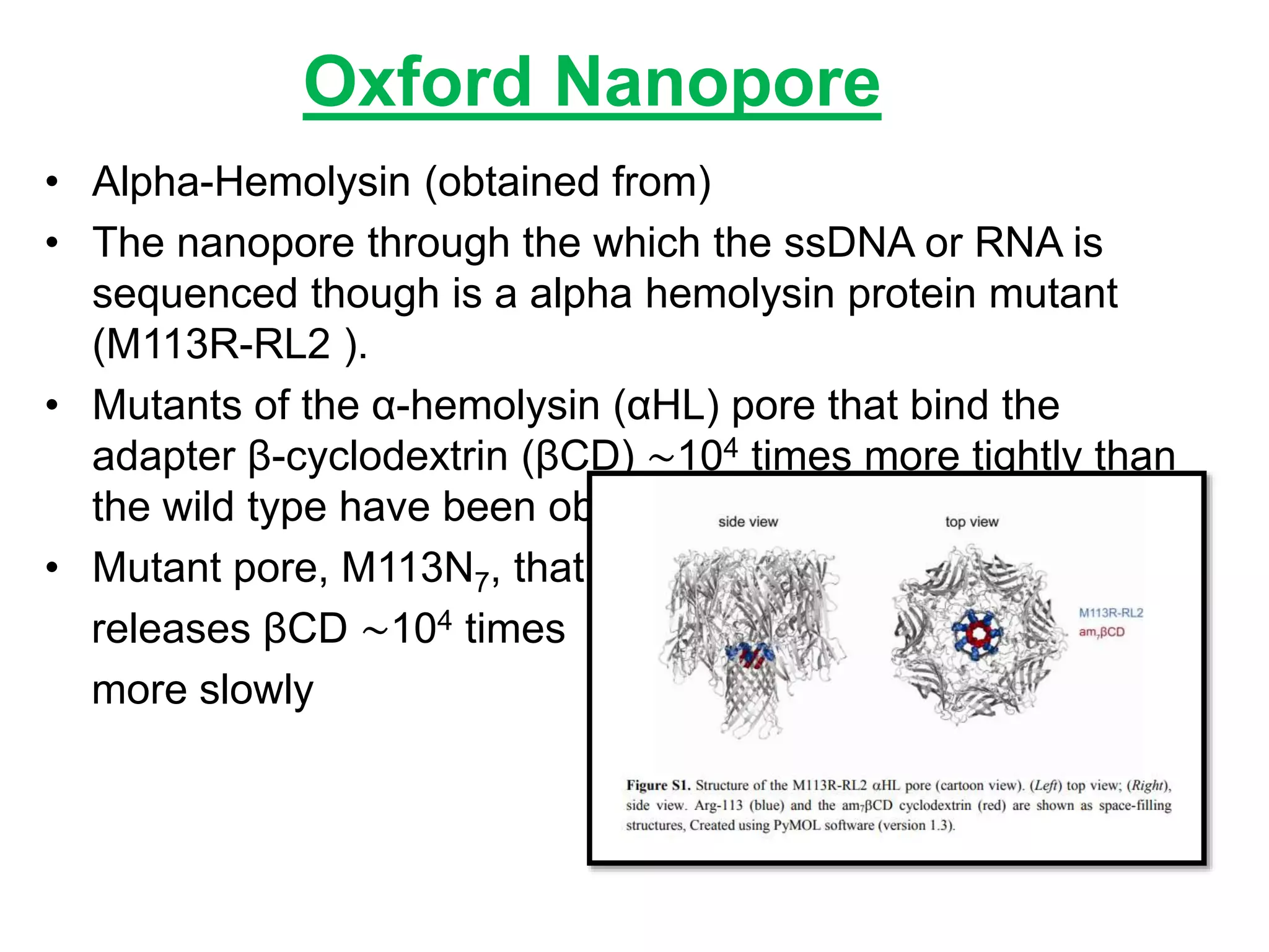 Oxford nanopore sequencing | PPTX