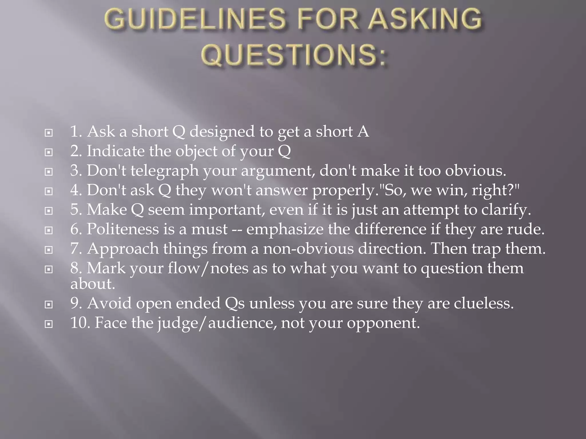 Oxford – Oregon Debate (How to's and tips) | PPTX