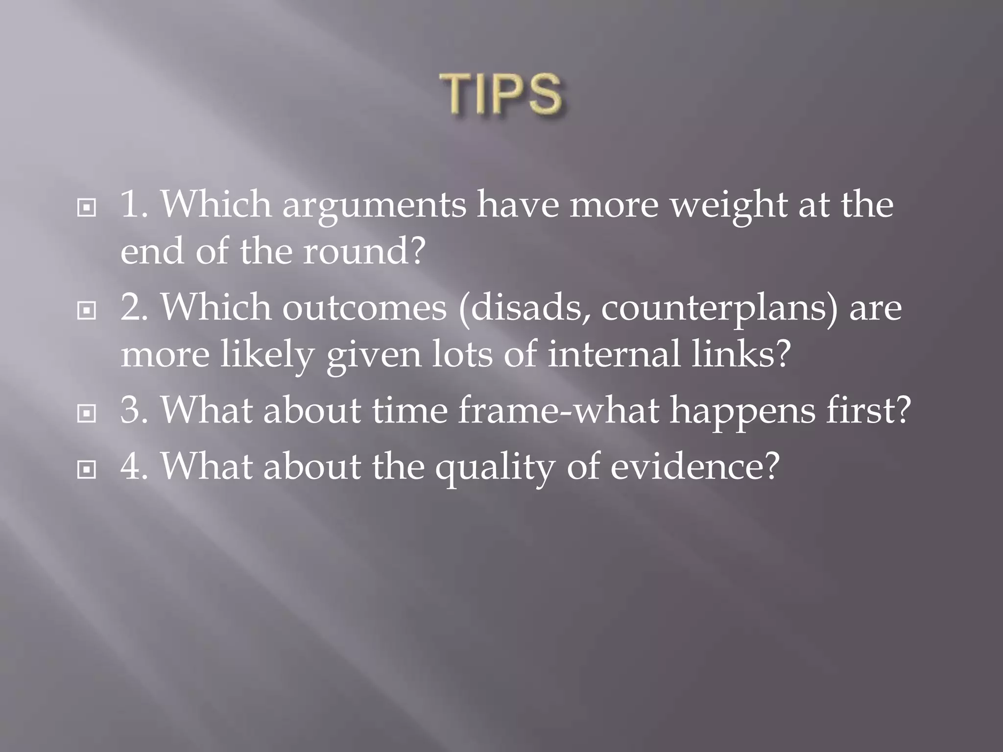 Oxford – Oregon Debate (How to's and tips) | PPTX