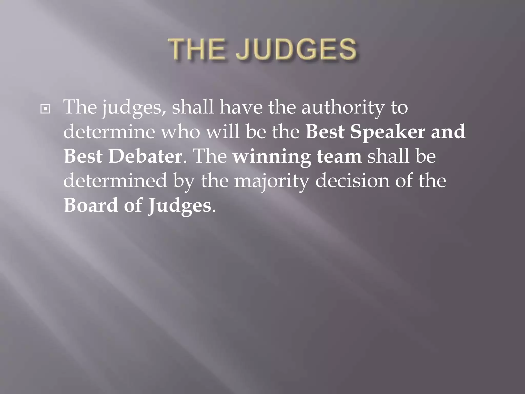 Oxford – Oregon Debate (How to's and tips) | PPTX