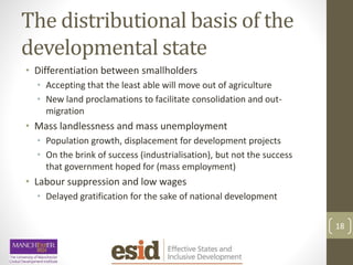 The Politics of Distribution in Ethiopia's 'Developmental State' | PPT