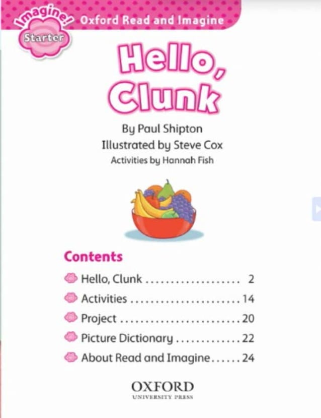 Oxford Read and Imagine Starter - Hello, Clunk.pdf