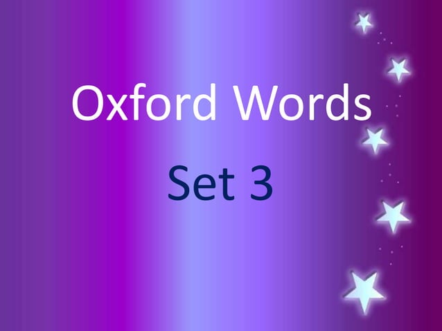 Oxford sight word drills set 3 | PPTX